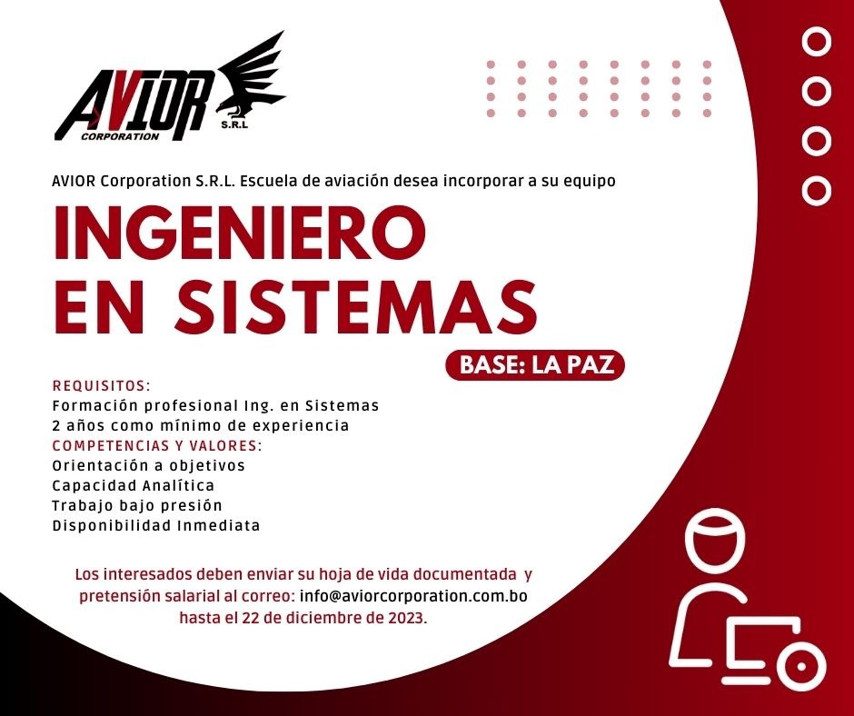 INGENIERO EN SISTEMAS | Trabajando Bolivia